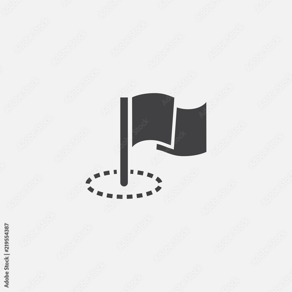 Milestone base icon. Simple sign illustration. Milestone symbol design ...
