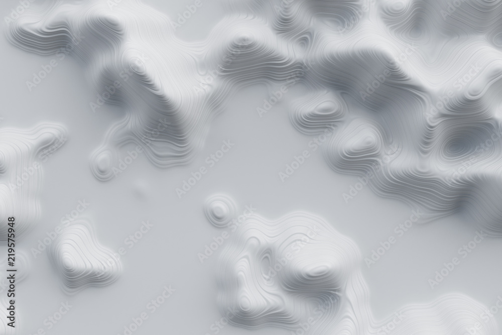 3D Topographic map background concept. Topo contour map. 3d rendering ...