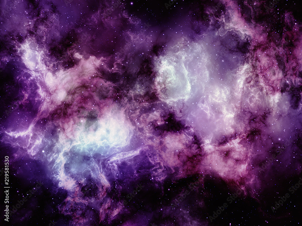 Pink And Purple Nebula