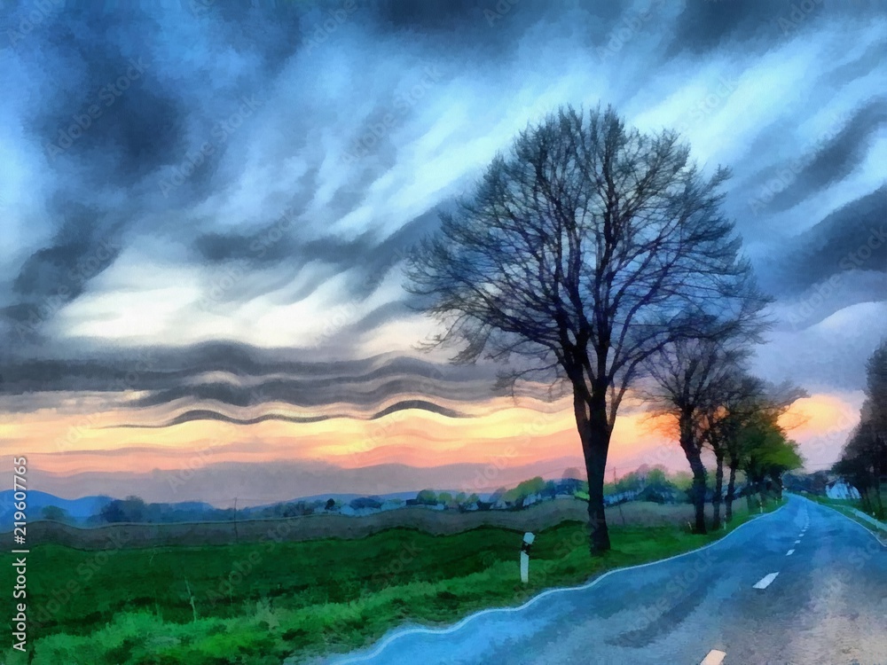 Oil painting. Art print for wall decor. Acrylic artwork. Big size ...