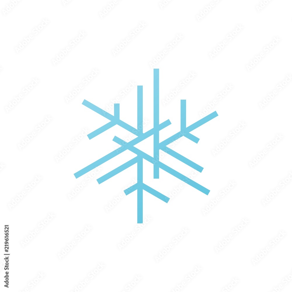 snowflakes snow flakes logo icon vector element Stock Vector | Adobe Stock