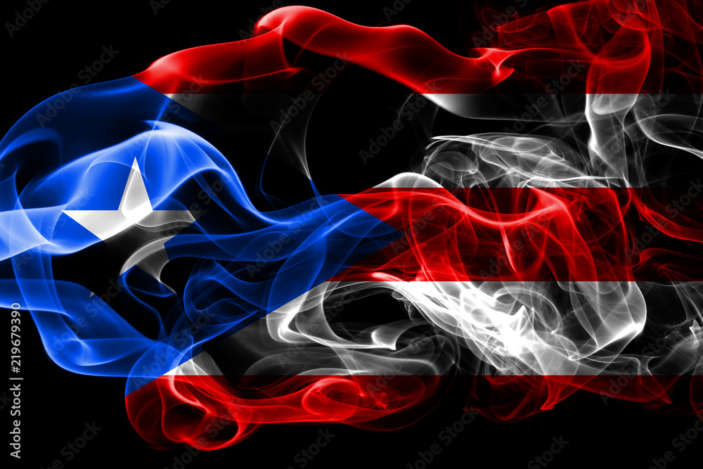 Puerto Rico Flags Background