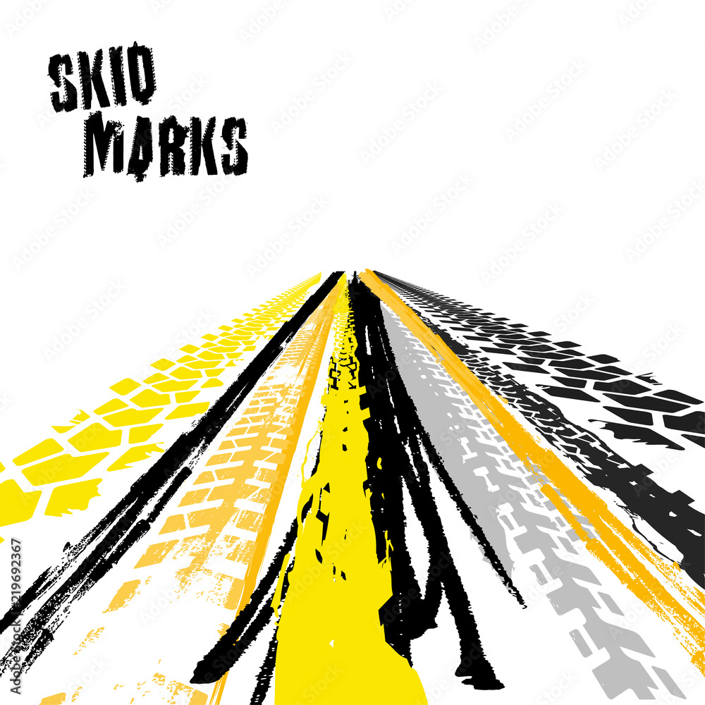 Vector skid marks Stock Vector | Adobe Stock