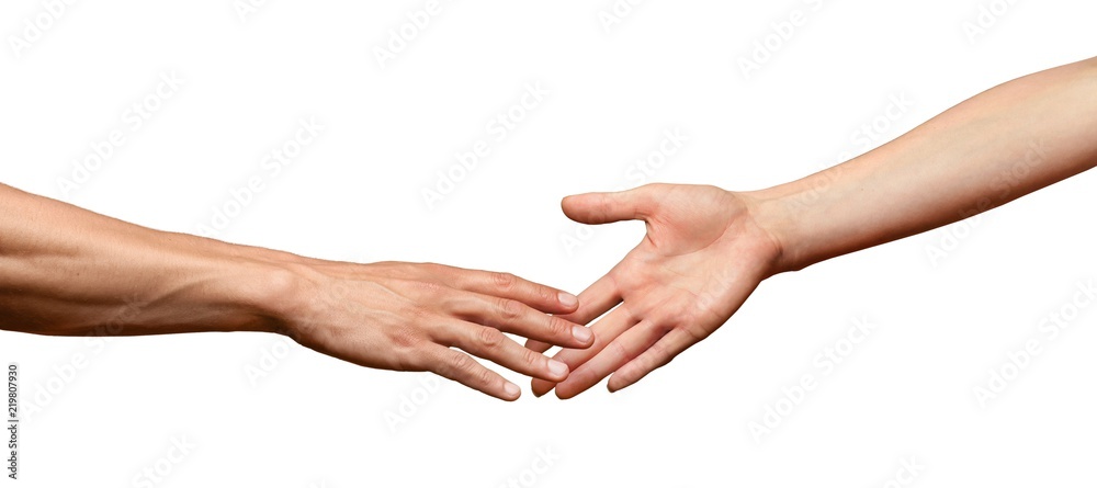 Hands reaching out and touching each other Stock Photo | Adobe Stock
