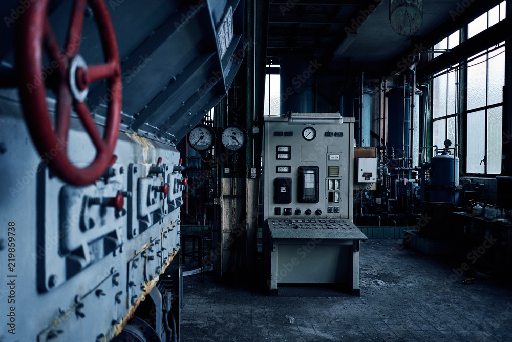 old lost abandonend industrial factory building powerhouse Stock Photo ...