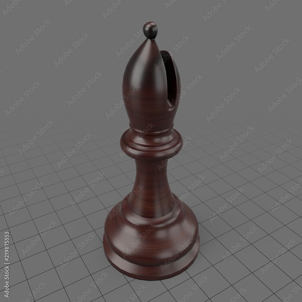Bishop chess piece Stock 3D asset | Adobe Stock