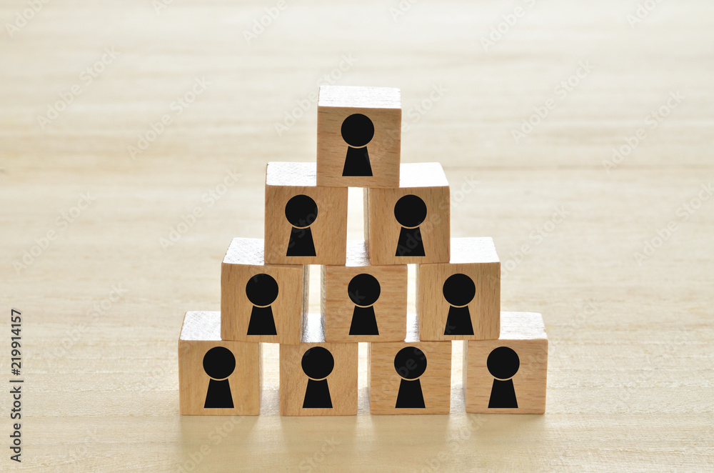 Pyramid of Human Figures Stock Photo | Adobe Stock