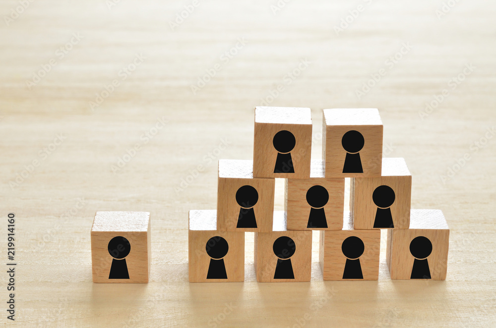 Pyramid of Human Figures Stock Photo | Adobe Stock