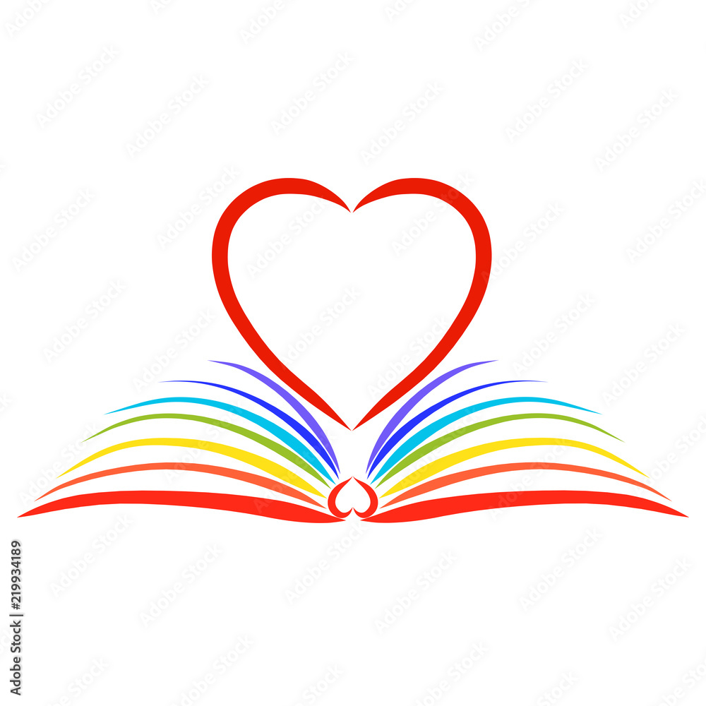 Colorful Open Book
