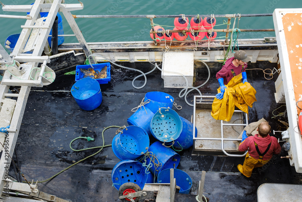 Commercial Fishing Boat Deck