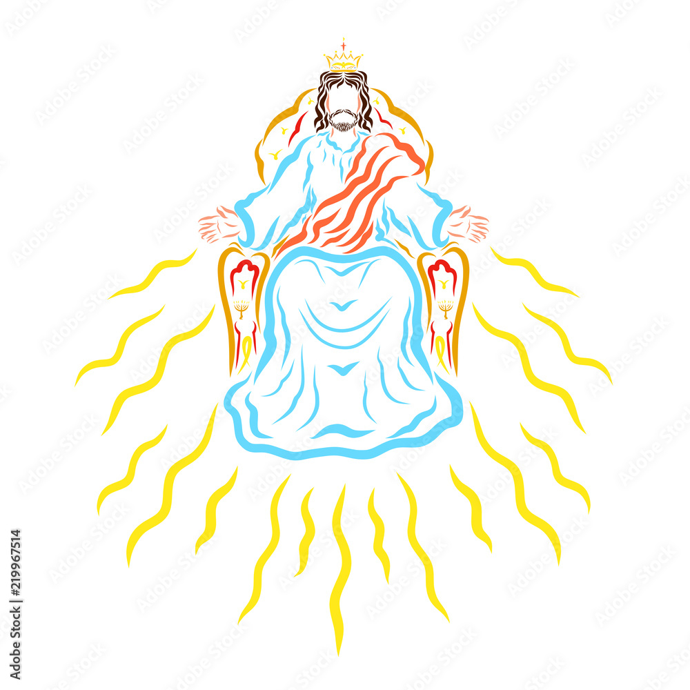 God Sitting On The Throne