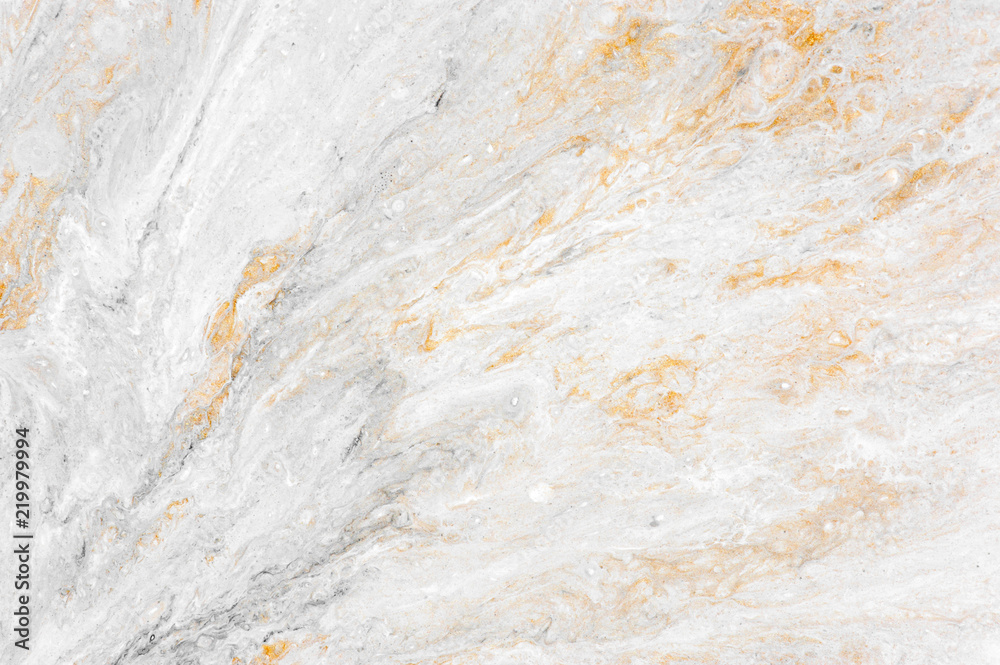 Hand-painted white marble texture with golden stains Stock Photo ...