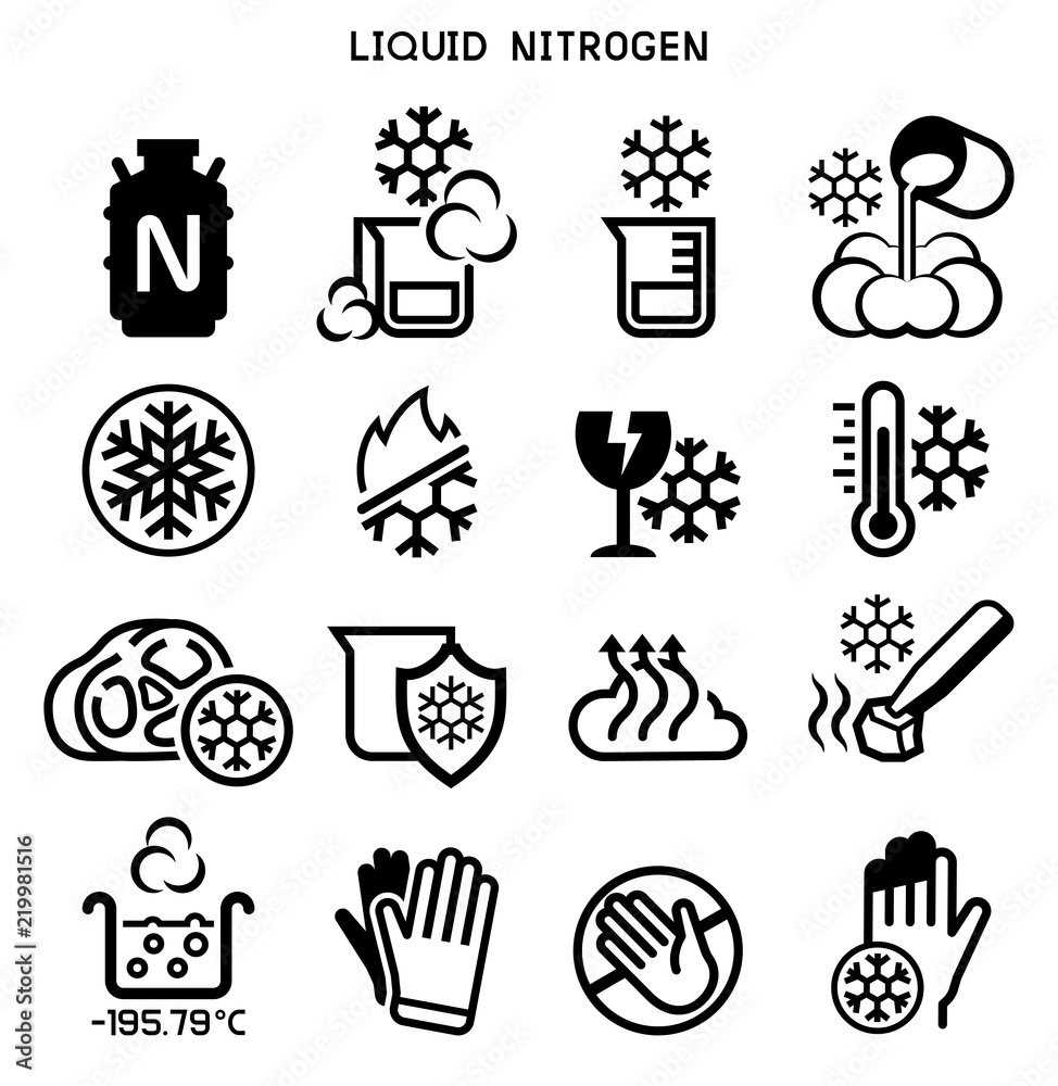 Liquid Nitrogen Symbol