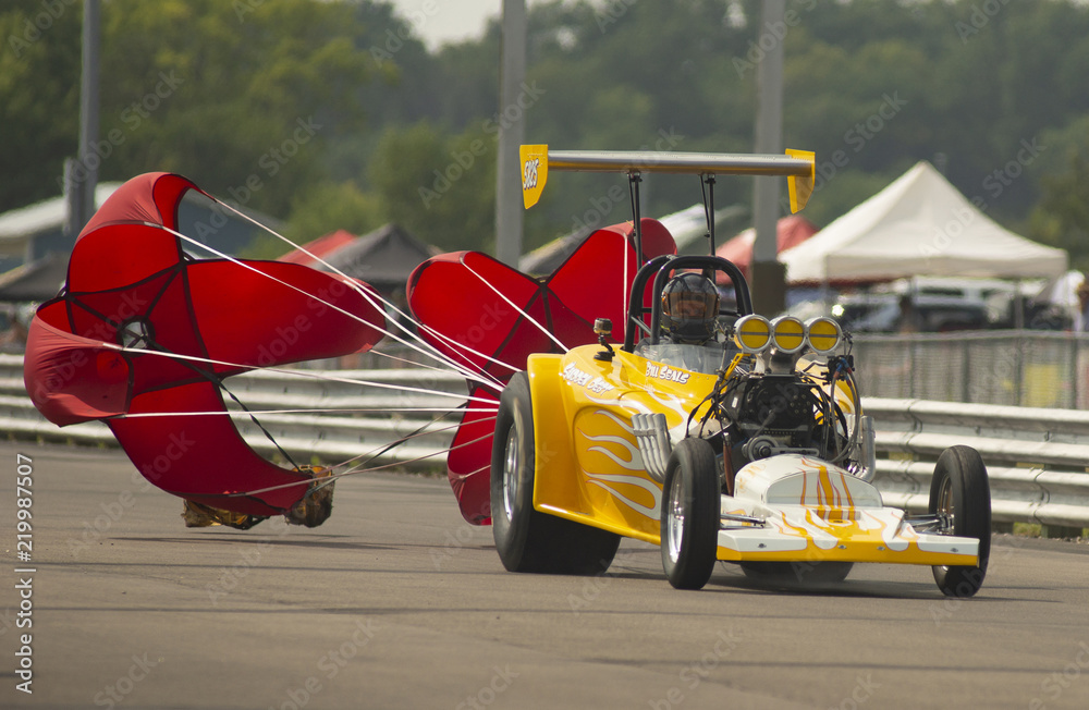 Photo & Art Print Dragster Deploys its Chutes, Christopher Boswell
