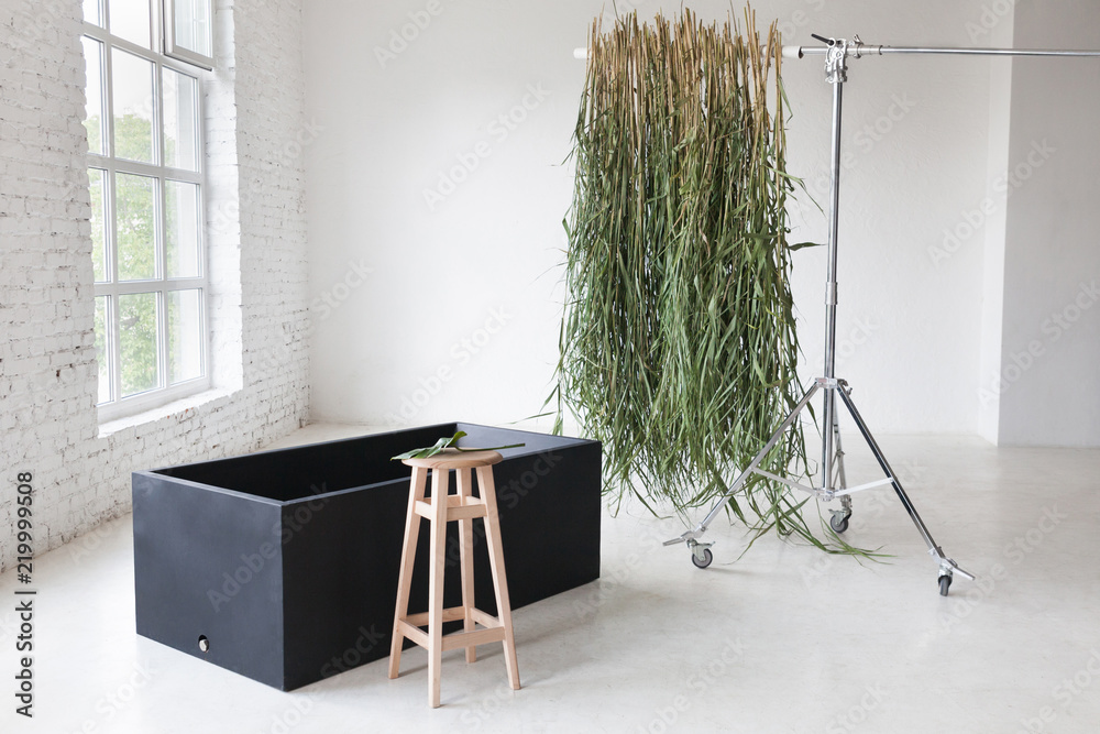 Cinema Industry Concept. Light modern production studio interior with ...