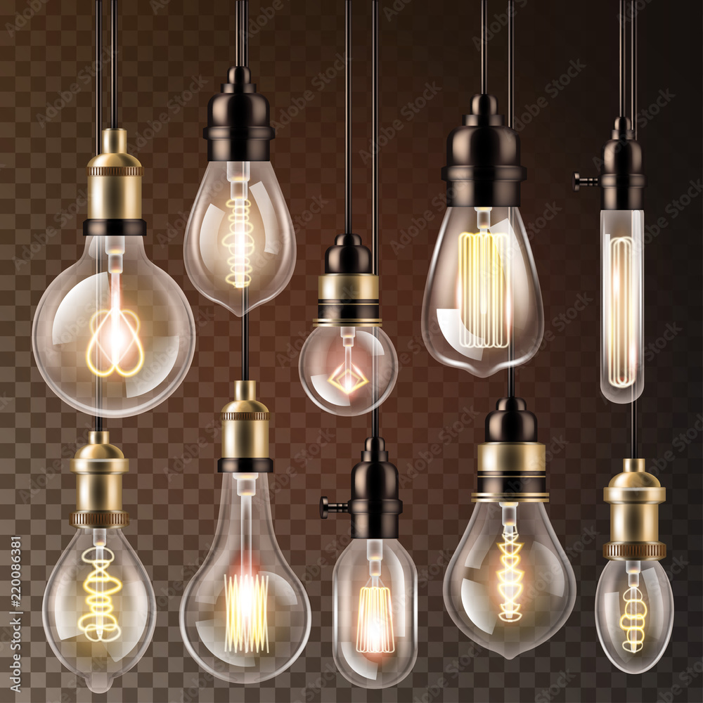Light bulb vector lightbulb idea solution icon and electric lighting ...