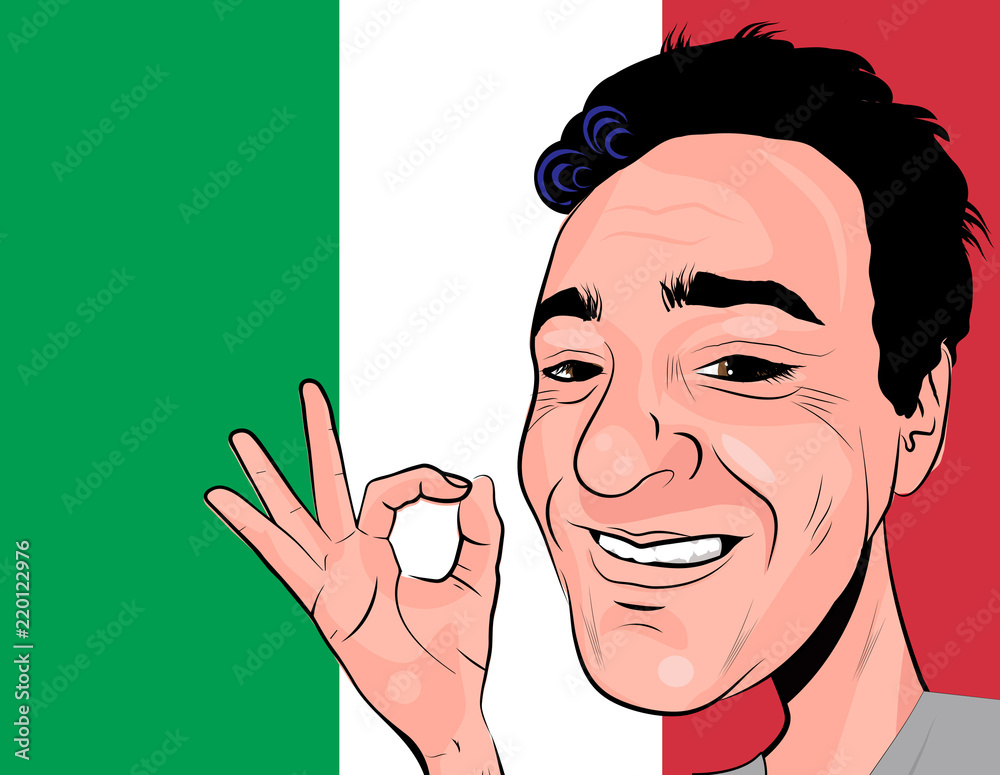 Cartoon Italian Man