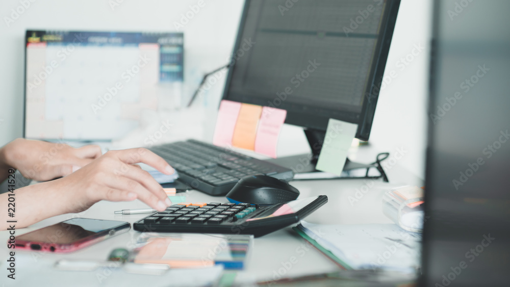 Business woman working with computer.Working at home.Successful owner ...