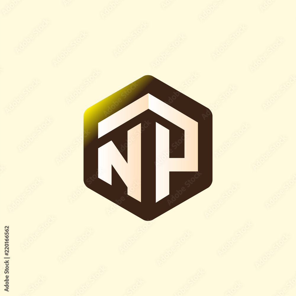 NP Initial letter hexagonal logo vector Stock Vector | Adobe Stock