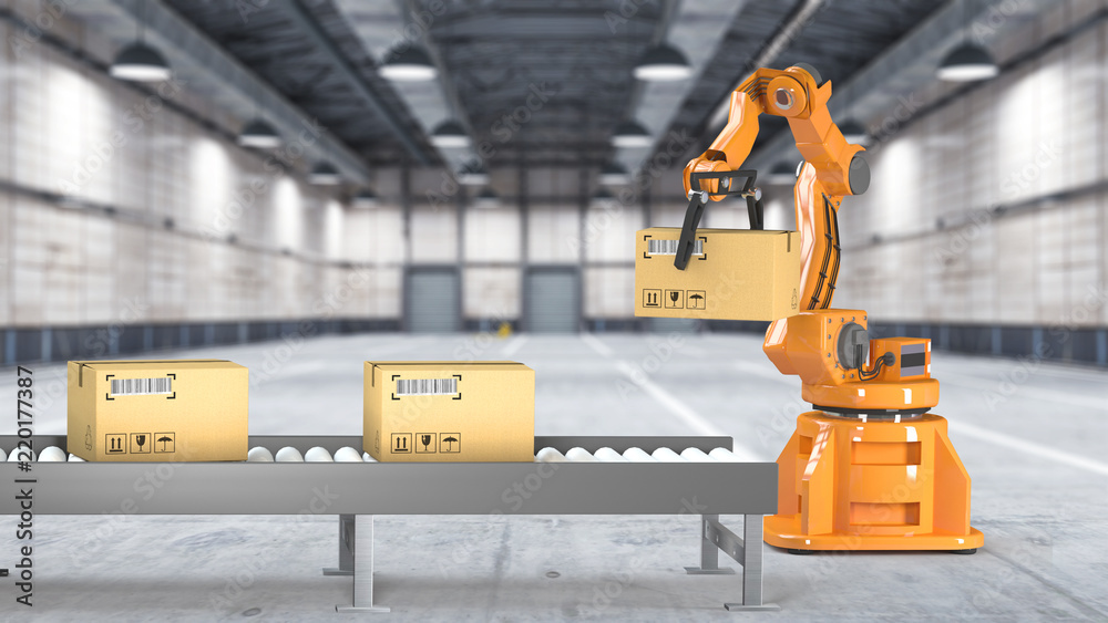 Carton boxes set and special transportation robot and hydraulic machine ...