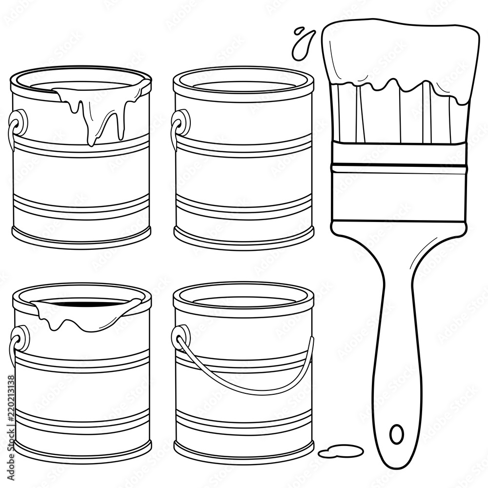 Paint Can Coloring Page