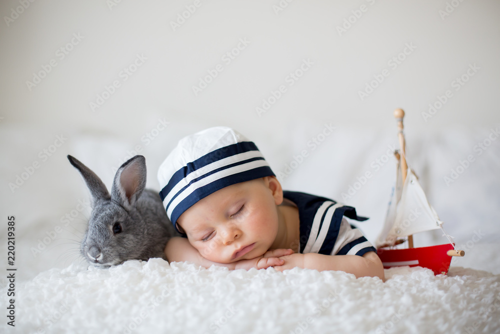Cute Baby Bunnies Sleeping