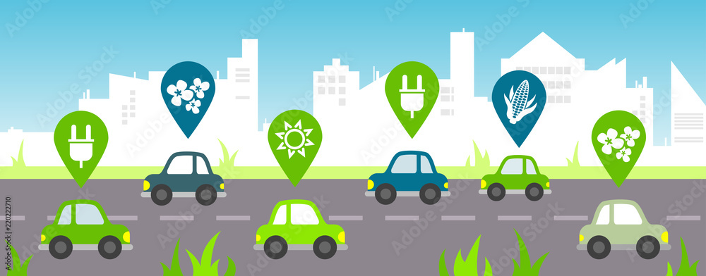 Photo & Art Print Bio fuel / alternative fuel concept - vector ...