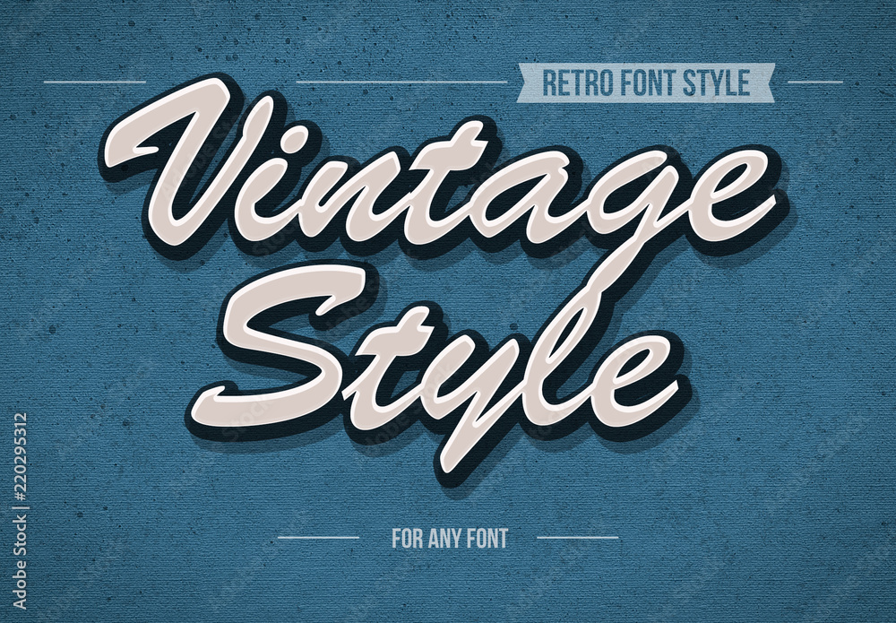 Retro Text Style Stock Template | Adobe Stock