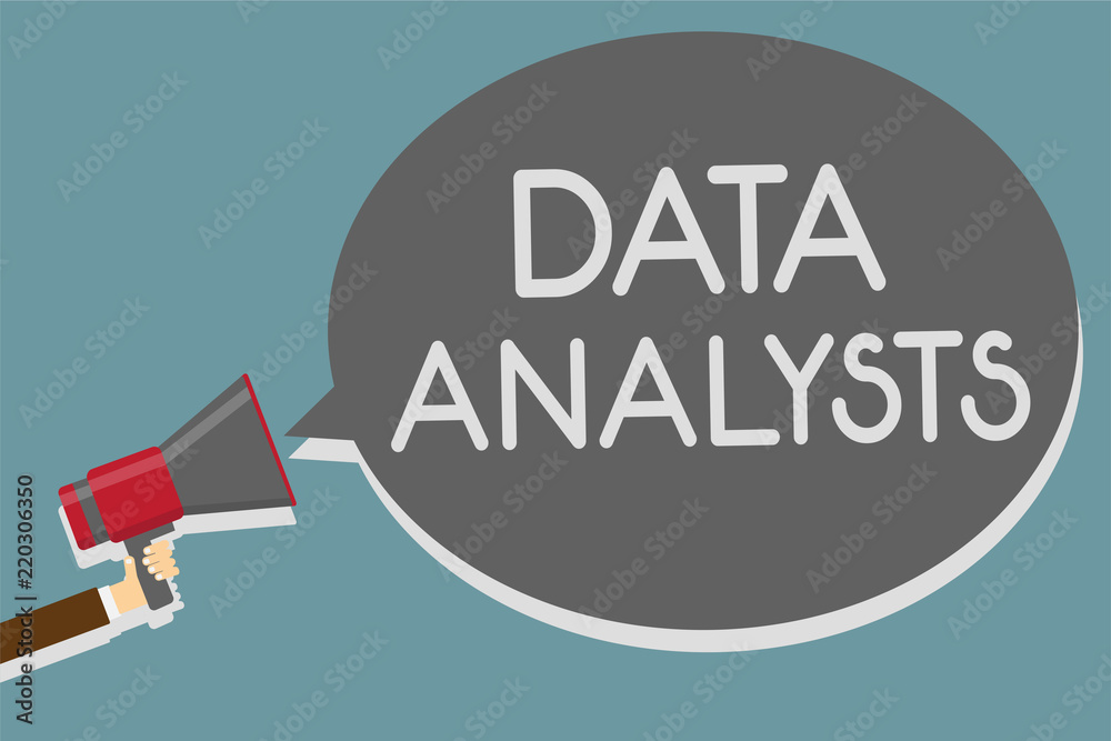Writing note showing Data Analysts. Business photo showcasing ...