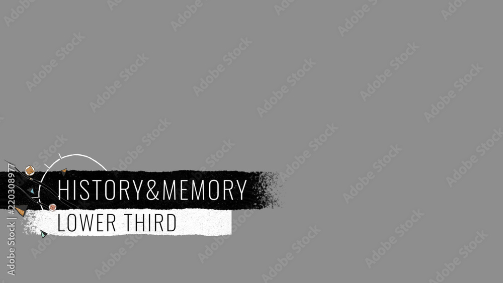 Visual Trends: History and Memory Lower Thirds Stock Template | Adobe Stock