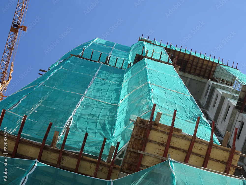 Catch platform or other construction projection from the face of a ...