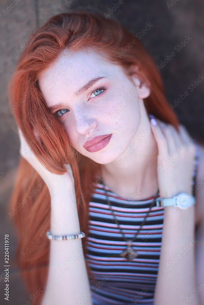 Pretty Girls With Red Hair And Blue Eyes