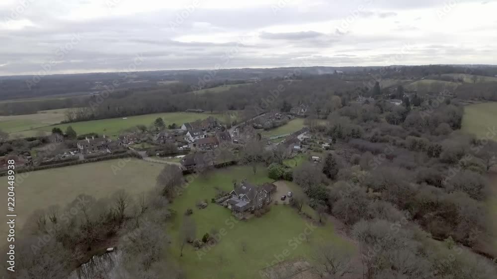 4K Aerial footage from the beautiful British countryside in Kent. Also ...