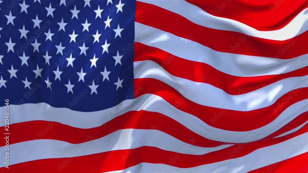 39. United States Flag Waving in Wind Slow Motion Animation . 4K ...