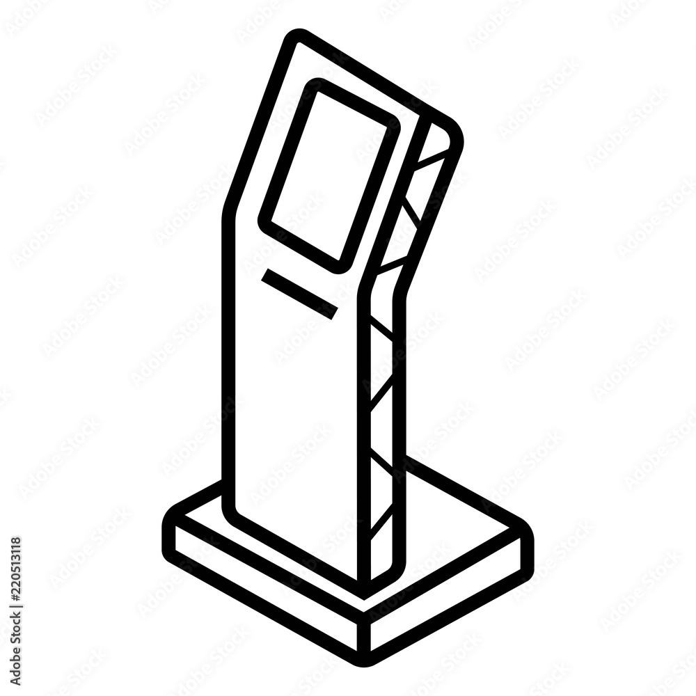 Interactiv Kiosk Icon vector illustration Stock Vector | Adobe Stock