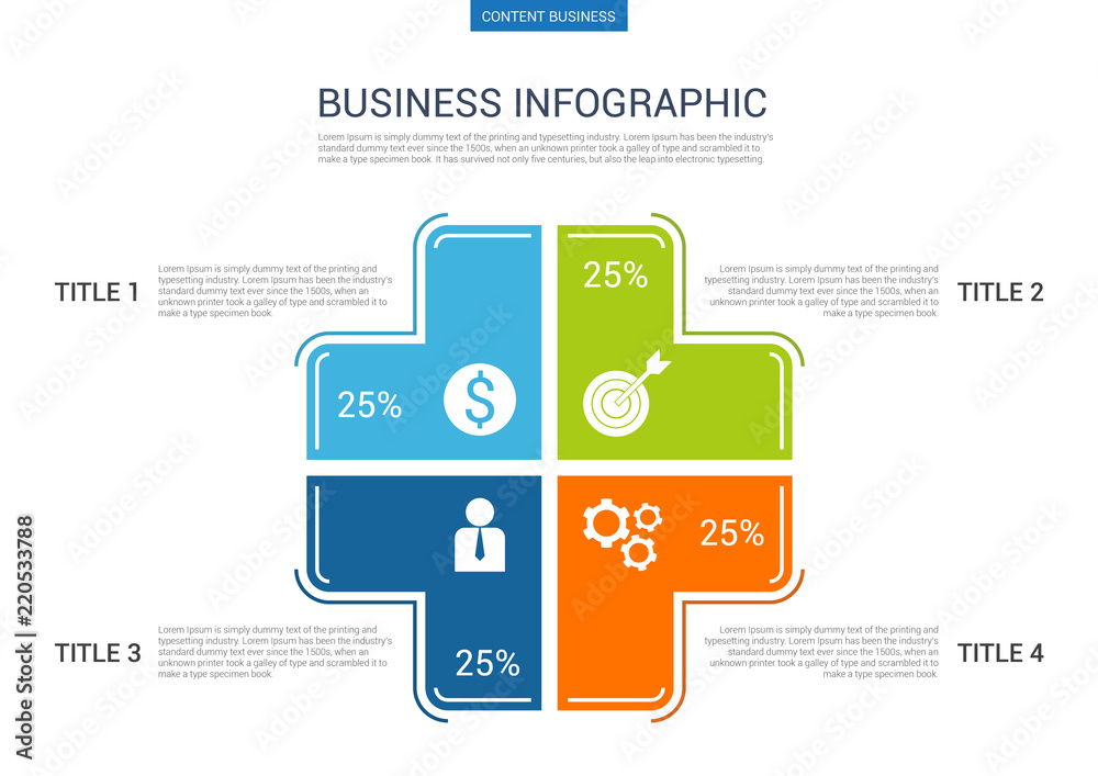 Infograhpic business presentation slide template with arrow diagram ... Infograhpic business presentation slide template with arrow diagram ...