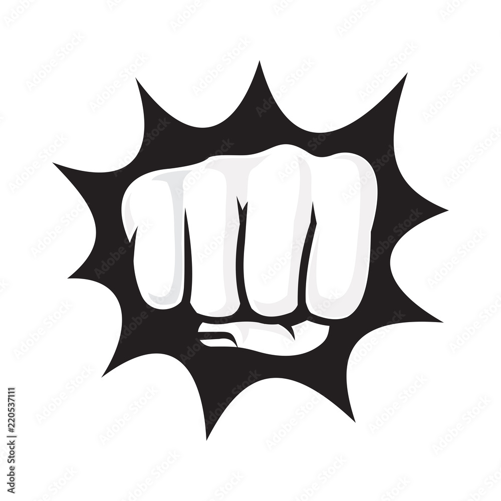 Hand Fist, Fist Bump Logo Vector Stock Vector | Adobe Stock