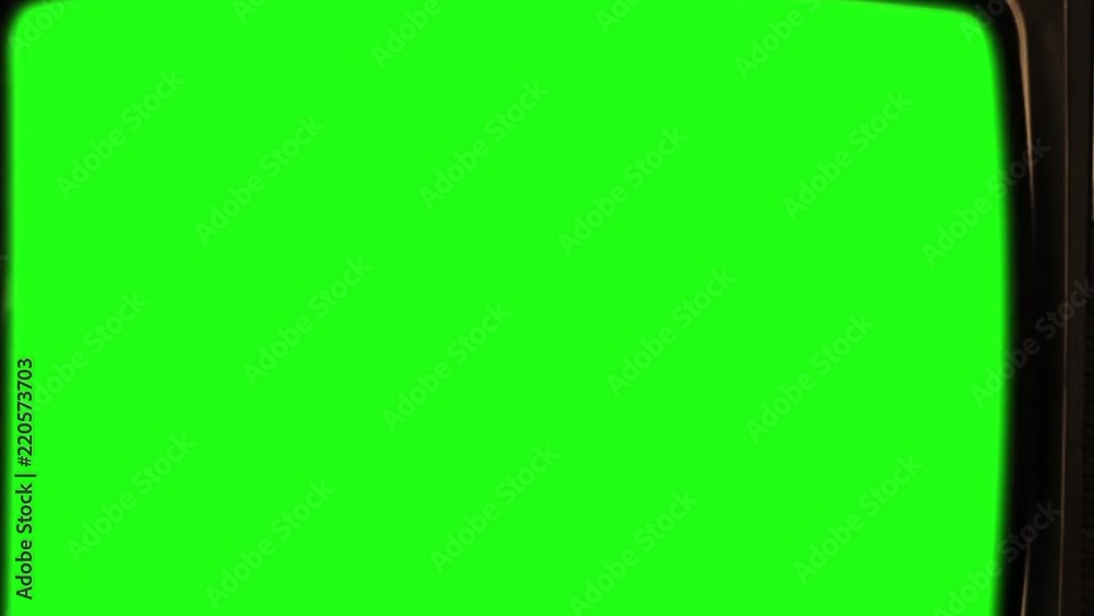 80s TV With Green Screen. Sepia Tone. Zoom In Deep.You can replace ...