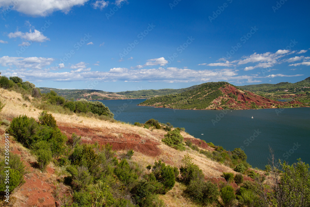 Red coloured Permian deposits, so called 'ruffes', clay-like sediments ...