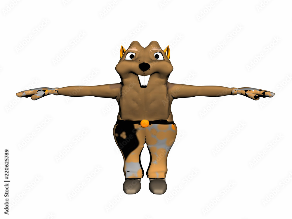 Cartoon Biber Stock Illustration | Adobe Stock