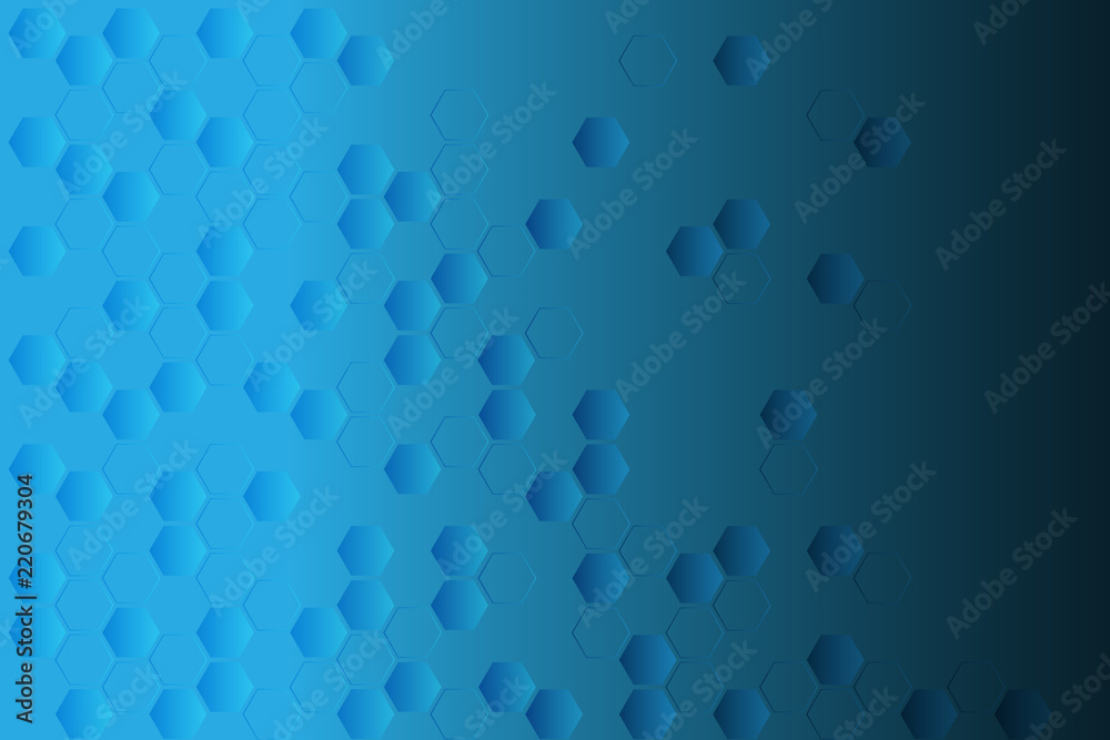 hexagon blue pattern background Stock Vector | Adobe Stock