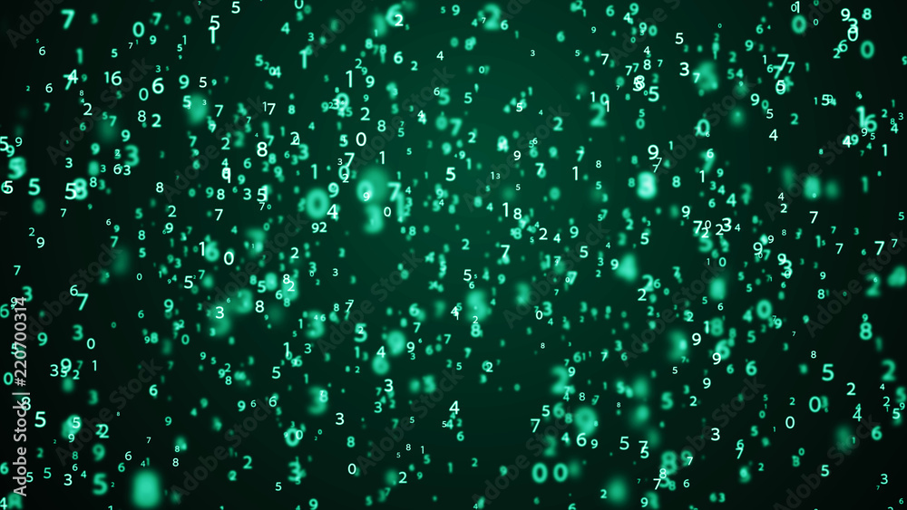 Data visualization. Big data. Digital background. Information code. 4k ...