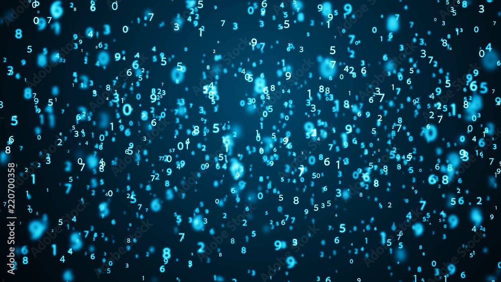 Data visualization. Big data. Digital background. Information code. 4k ...