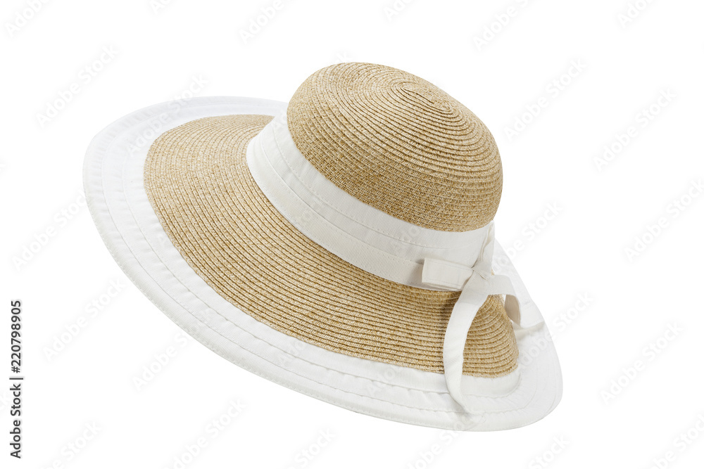 Sun Hat isolated on white background with clipping path Stock Photo ...
