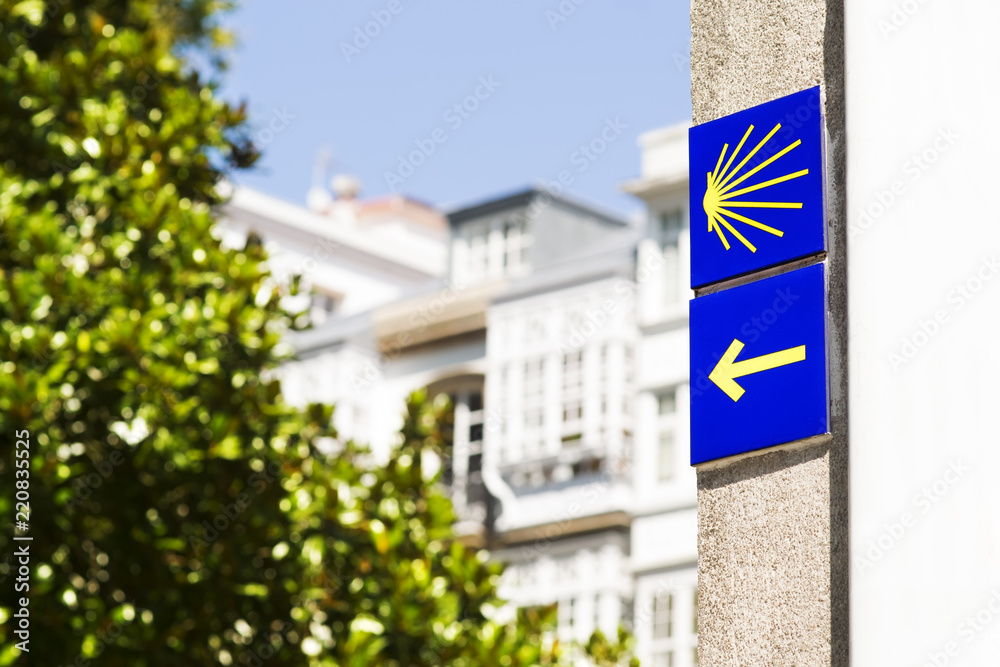 Way of st james , english way departing from A Coruna to Compostela ...
