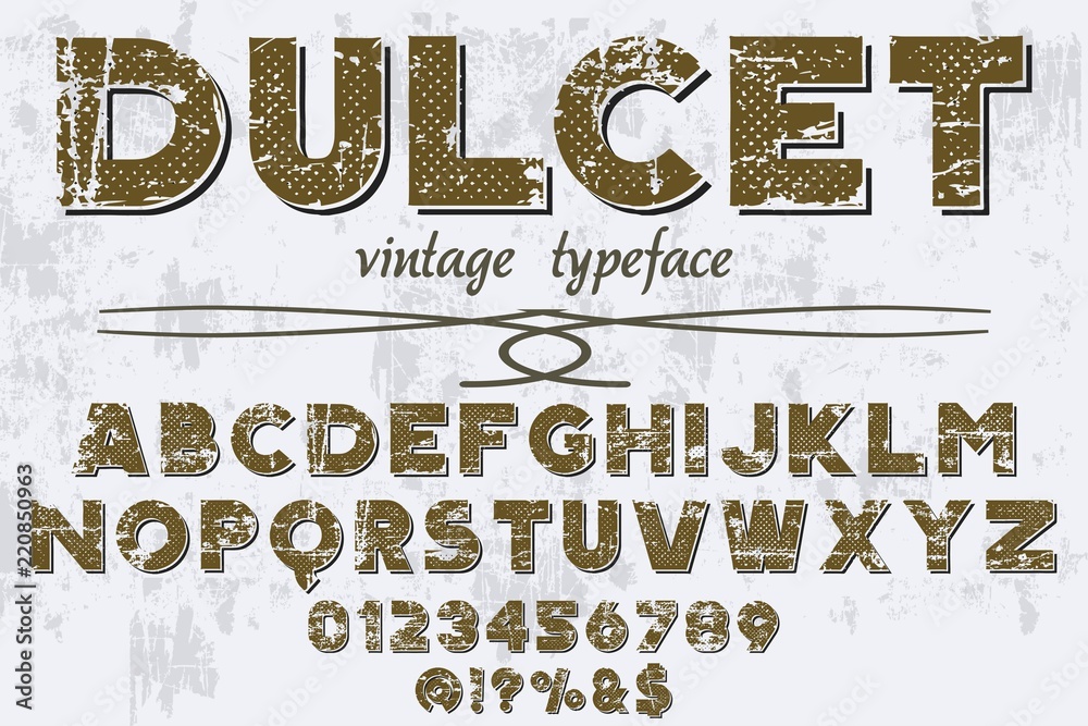 Vintage Font handcrafted vector script alphabet,design handwritten ...