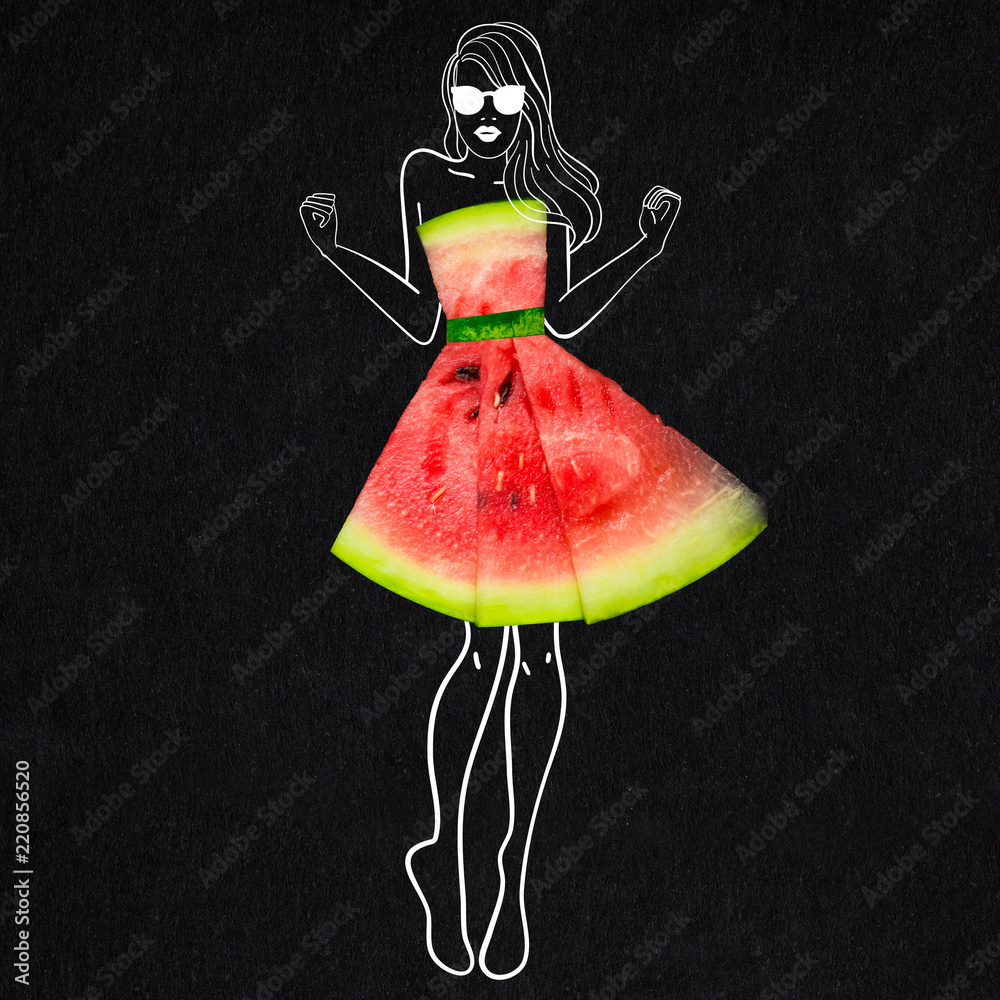 Dark Watermelon Color Dress