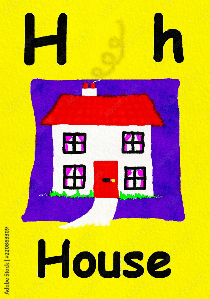 Decorative Letter H Colour