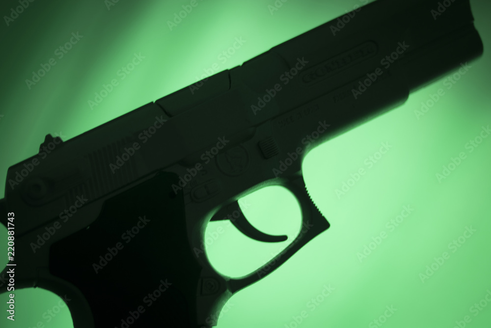 Pistol automatic handgun Stock Photo | Adobe Stock