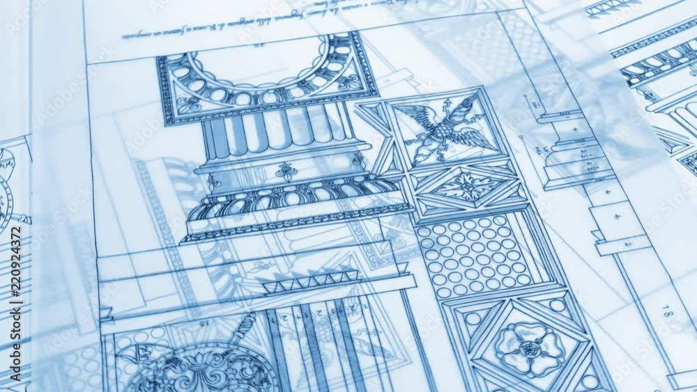 Architectural Blueprints - drawings of antique architecture - drawings ...